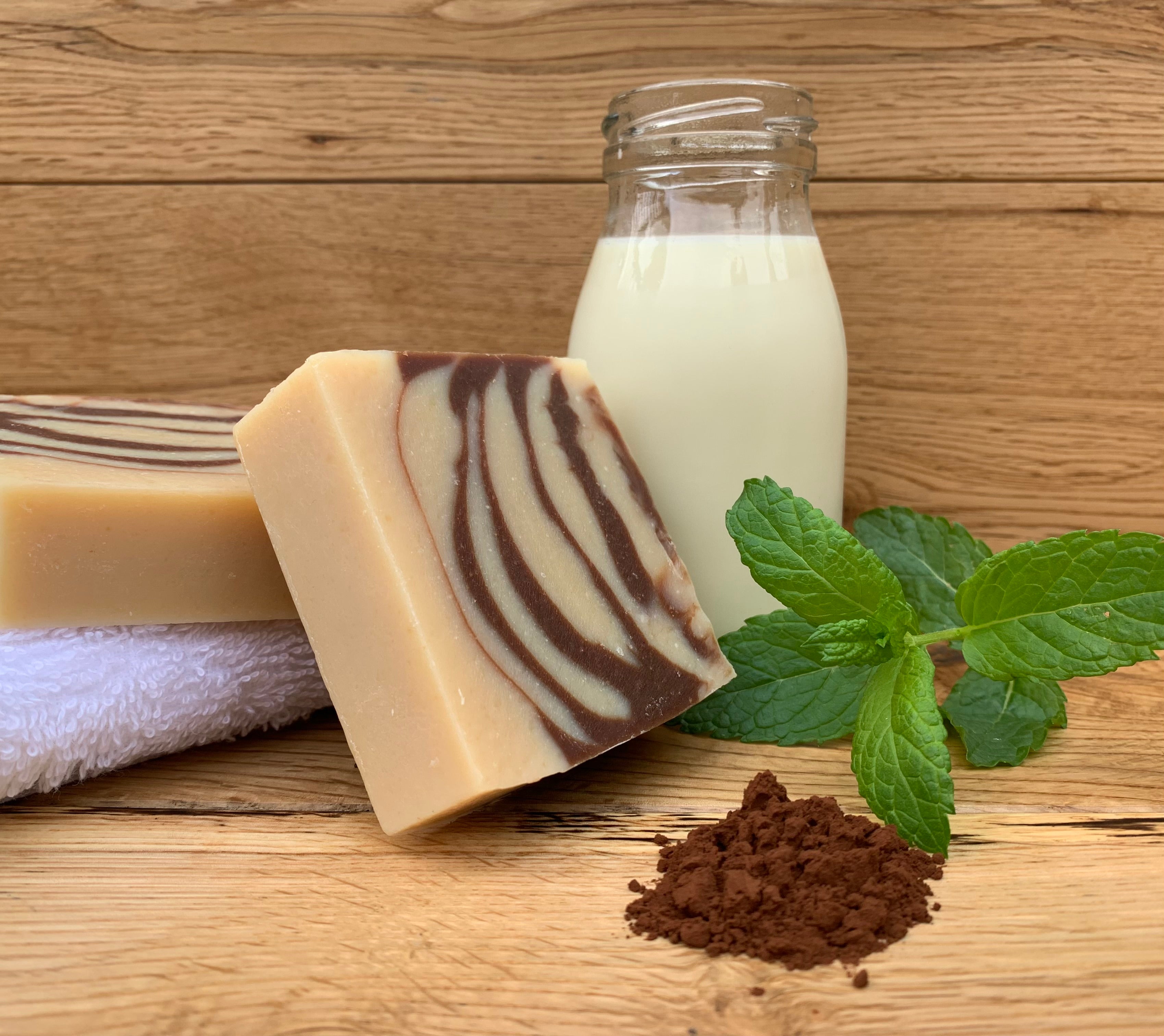 Mint Chocolate Cream – Good Mooed Soap